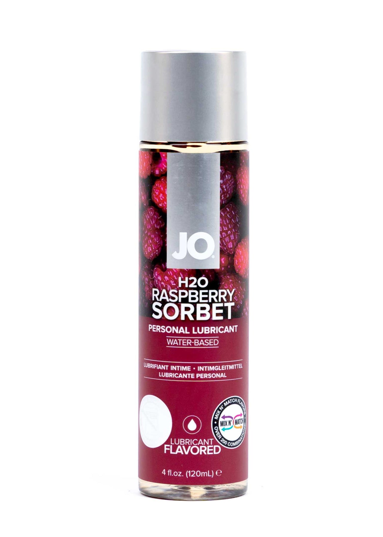 JO H2O Flavors Lube Raspberry Sorbet by System JO - Peaches and Cream