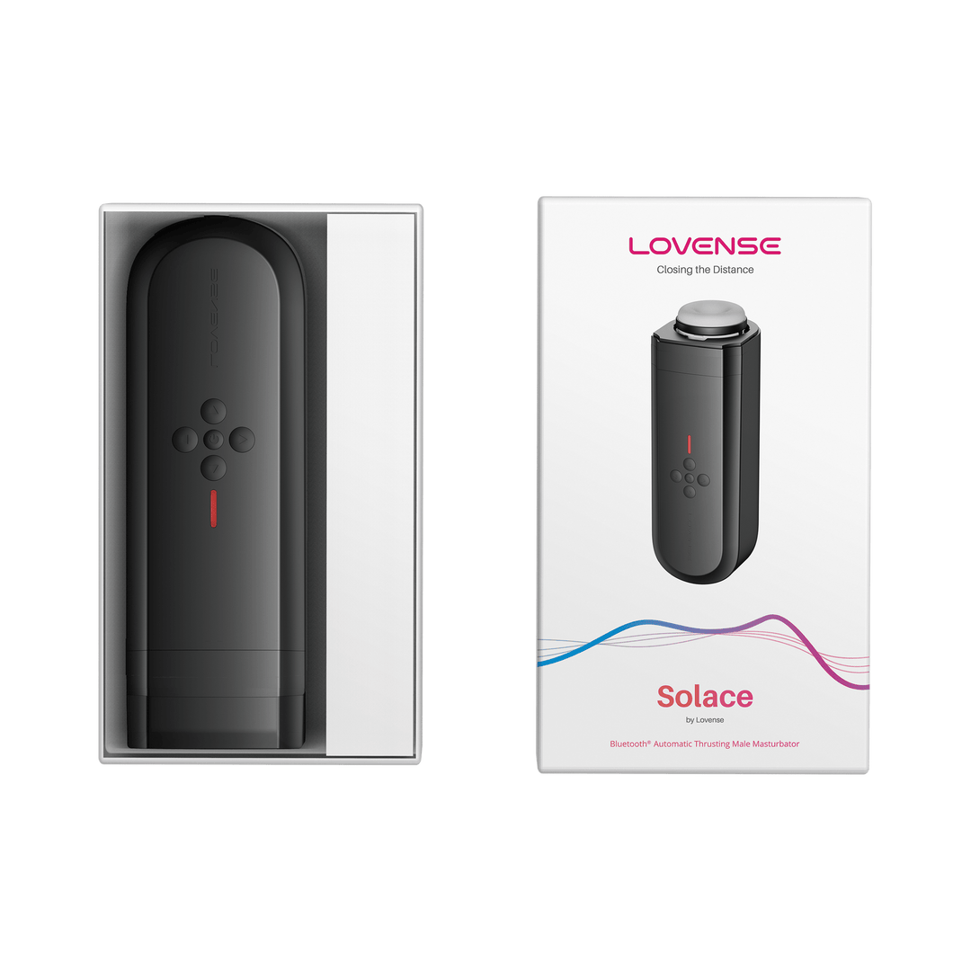 Solace Thrusting Masturbator by Lovense - Peaches and Cream