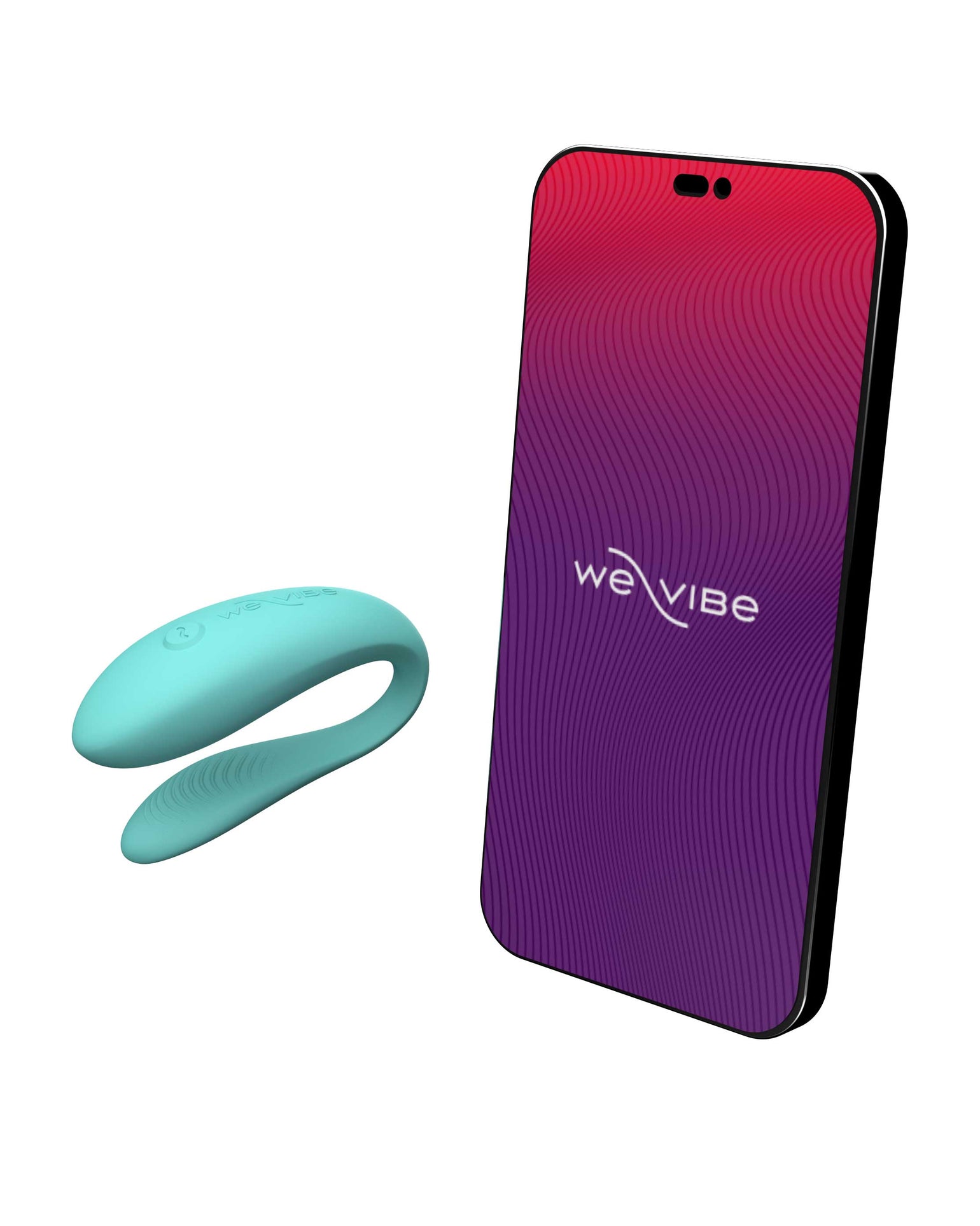 Sync Lite Couples Vibrator Aqua by We Vibe - Peaches and Cream